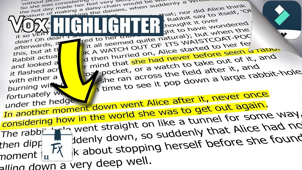 How to Create Vox Highlighter Effect in Filmora X | How to Highlight ...