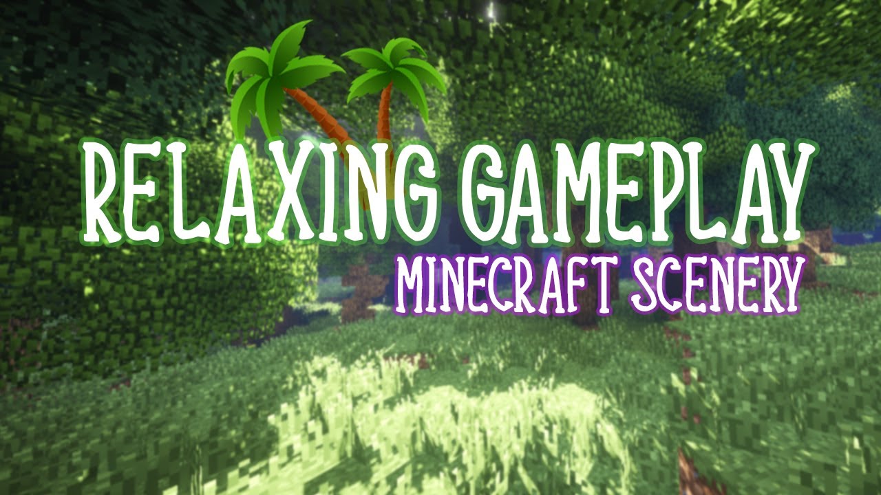 Relaxing Minecraft Scenery / A Walk Through The Forest,Birds Chirping ...