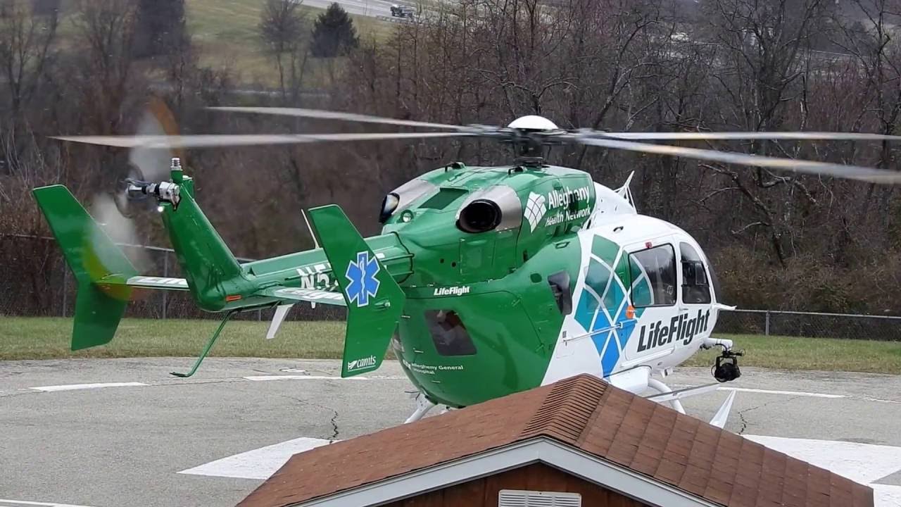 N575LF - AHN LifeFlight 5 Taking Off - YouTube