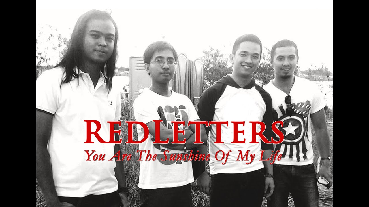 Red Letters - You Are The Sunshine of My Life (cover) lyric video - YouTube