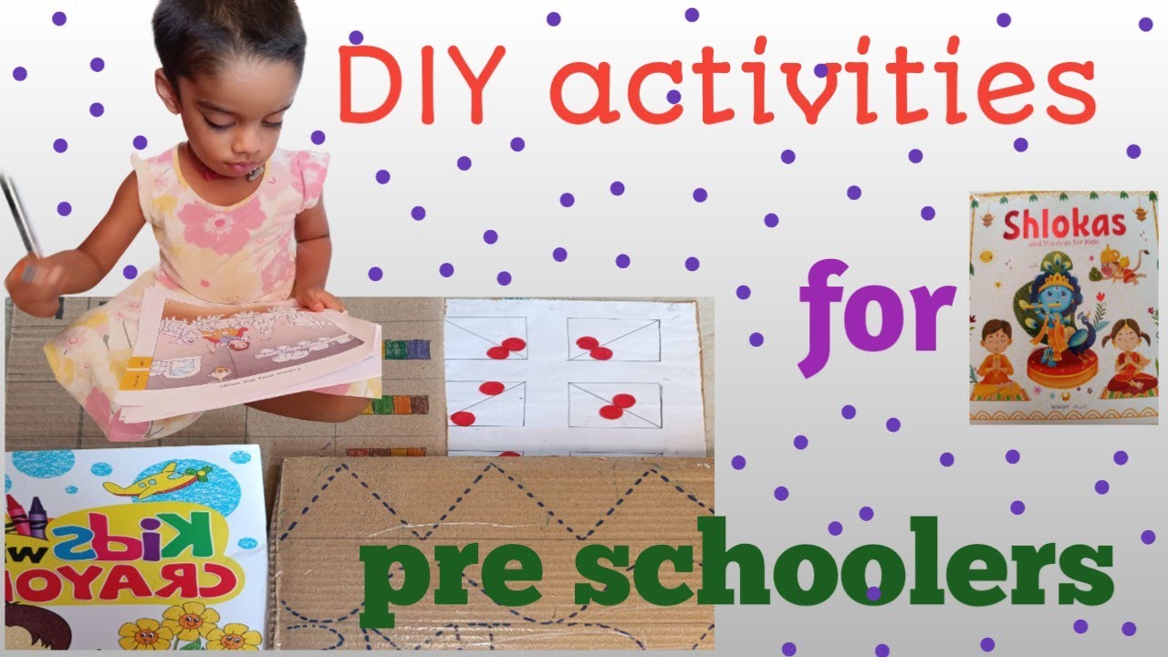 home schooling part 2 || DIY activities for 2.5 years and above||Oohala ...