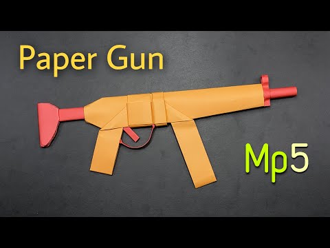 MP5 GUN MAKING FROM PAPER | How to Make a Paper Gun | Paper Craft | Origami |