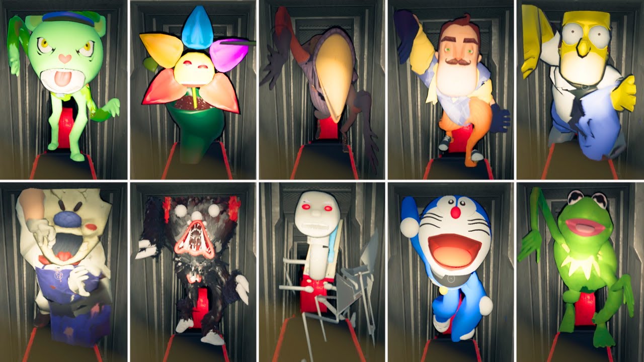 POPPY PLAYTIME MOD ALL JUMPSCARES (Mommy Long Legs,Among Us,Baldi's ...