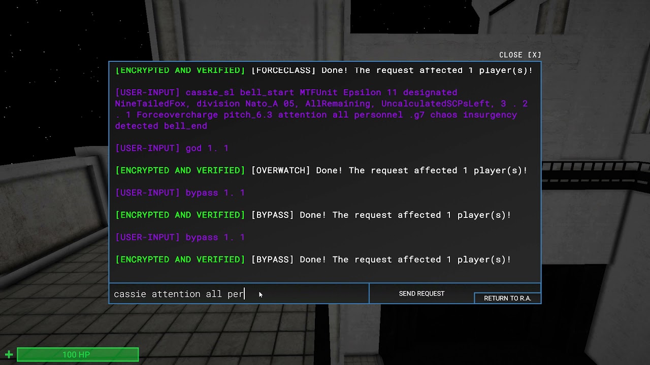 SCPSL cassie system and alpha warhead detonation ( cassie système et l ...
