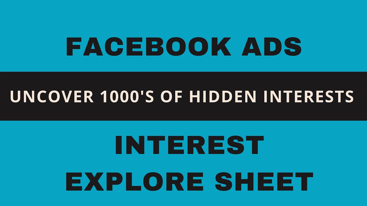 How To Find Facebook Hidden Interests ? - YouTube