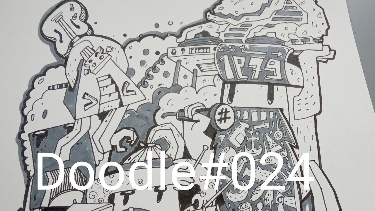 Doodle artwork in progress#doodle#024 - YouTube