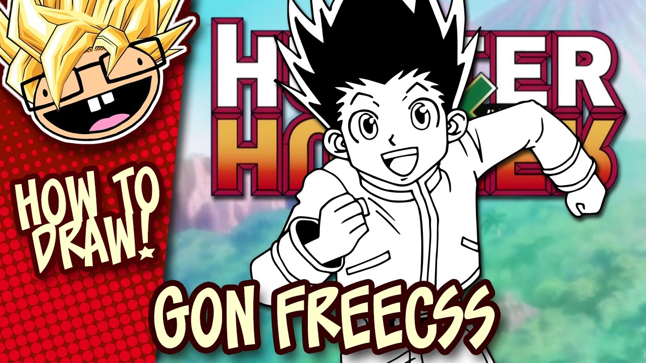 How to Draw GON FREECSS (Hunter X Hunter) | Narrated Easy Step-by-Step ...