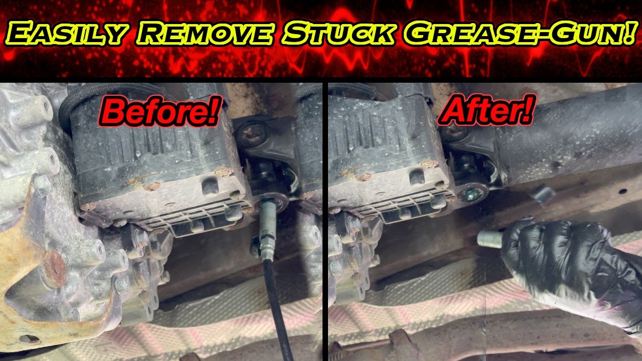 How to Remove Grease Gun from Zerk Fitting Easily! Easily Remove Stuck ...