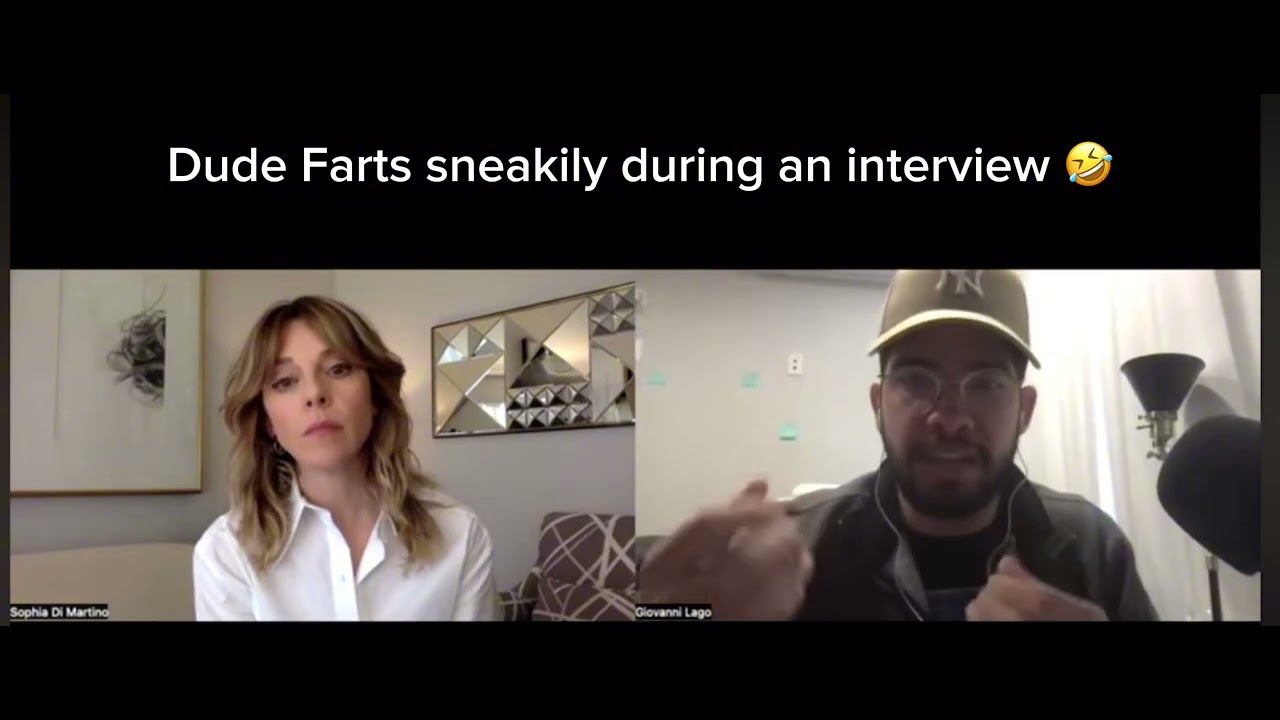 Dude sneaks out a Fart during an interview - YouTube