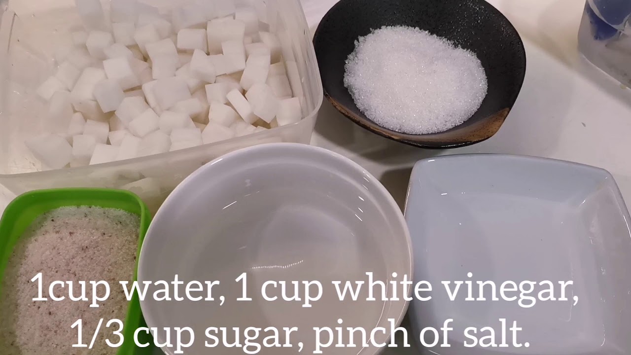 Easy Radish pickles (cube) - YouTube