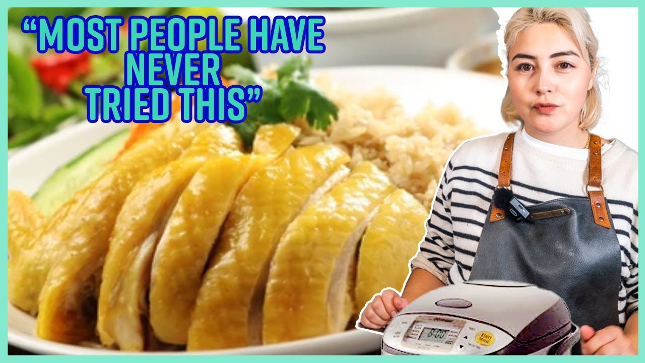 I cook the Viral Hainanese Chicken Rice dish! Is it any BETTER? - YouTube
