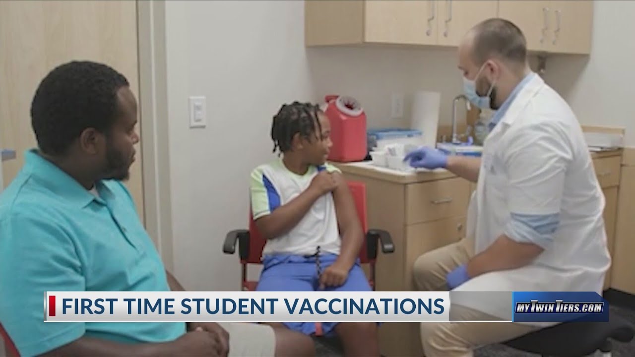 First time student vaccinations - YouTube