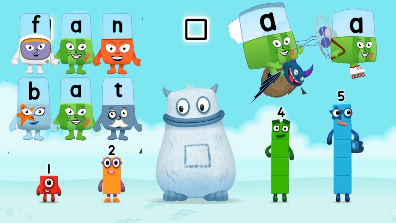 LEARN TO FIND MISSING NUMBER & SPELL WORD FAN & BAT | CBEEBIES GAME ...