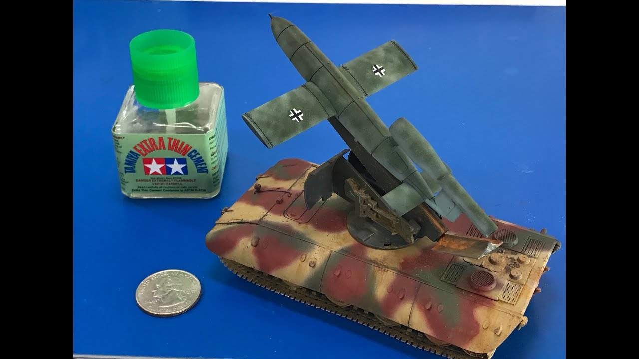 Building the 1/72 E100 V1 launcher from modelcollect , complete step by ...