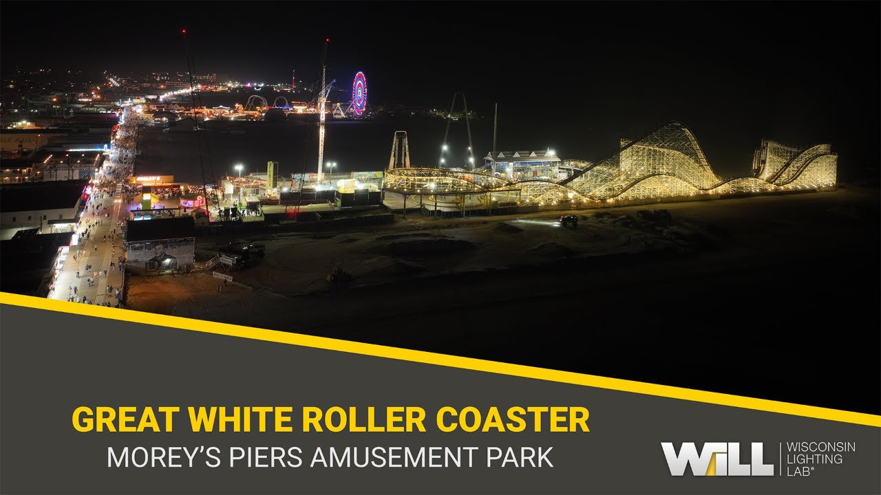 Great White Roller Coaster at Morey's Pier featuring WiLLcloud® GFX ...