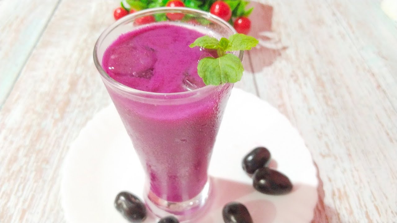 Jamun Drink Indian Blackberry| Black berry Juice| Berry Juice| Yummy ...