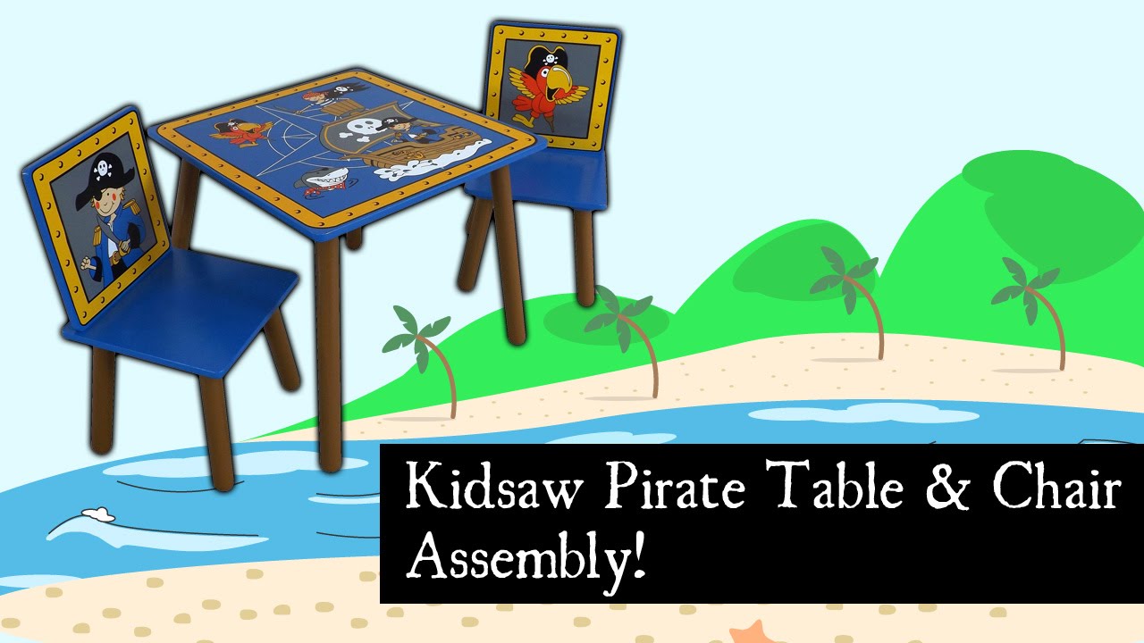 How to Assemble The Kidsaw Pirate Table & Chairs - YouTube