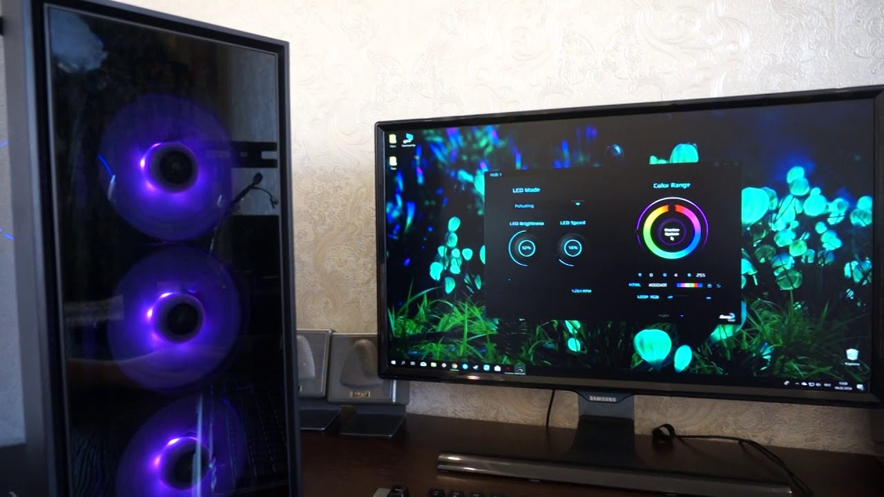 Обзор корпуса Aerocool Quartz RGB - YouTube