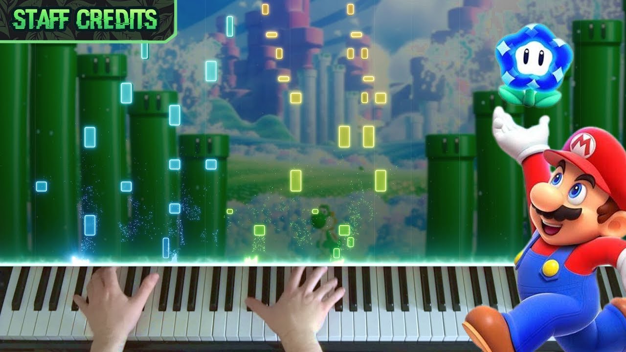 🎹 Super Mario Bros. Wonder - 'Staff Credits' on Piano - YouTube