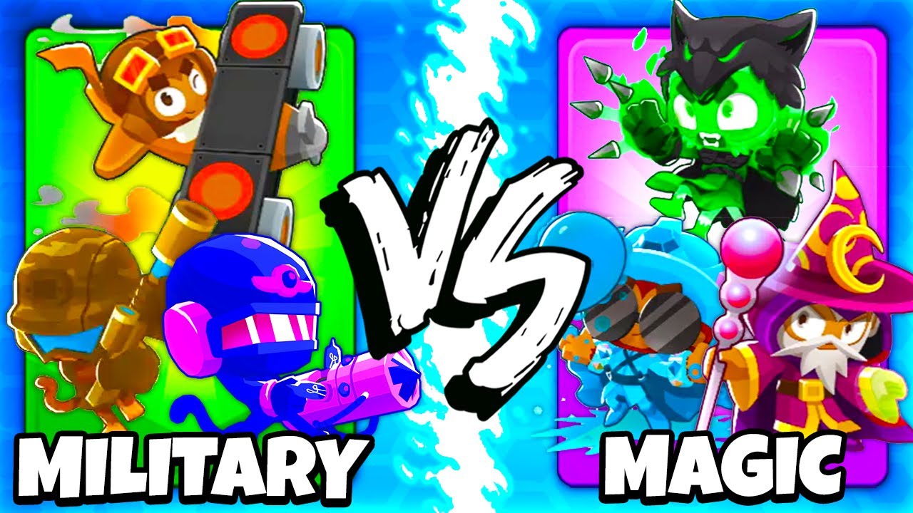 EVERY 4th path Military vs EVERY 4th path Magic (BTD 6) - YouTube