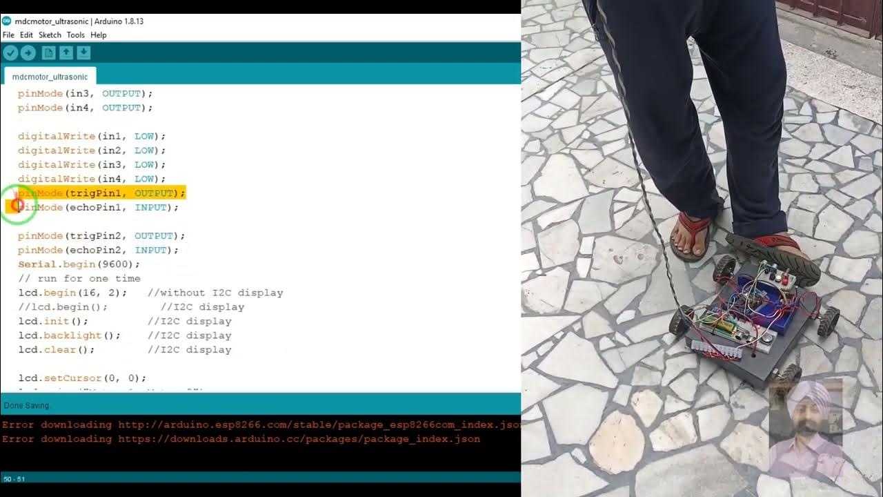Collision avoidance using ultrasonic (HC-05) || Robot Car|| Arduino uno - YouTube