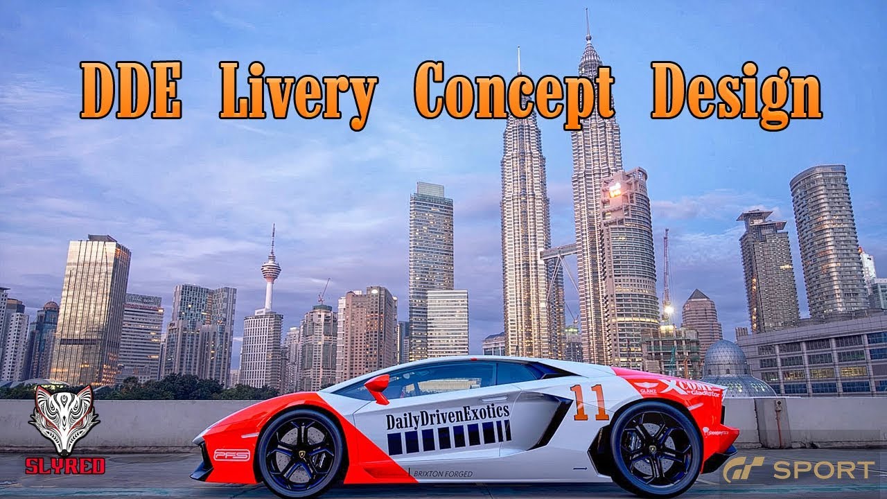 GT SPORT-My New DDE livery on a Lamborghini Aventador (PS4) - YouTube