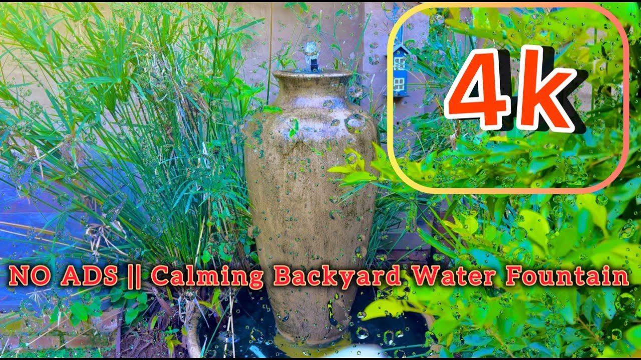 Water Ambience || Backyard Water Fountain || NO ADS - YouTube