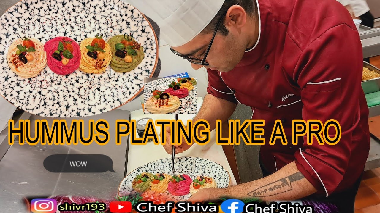 Best four Hummus Recipes/ Hummus plating like a pro/Foodvlog Chefshiva ...