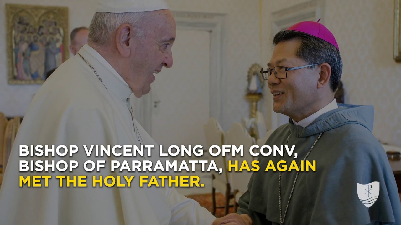 Bishop Vincent Meets Pope Francis - YouTube