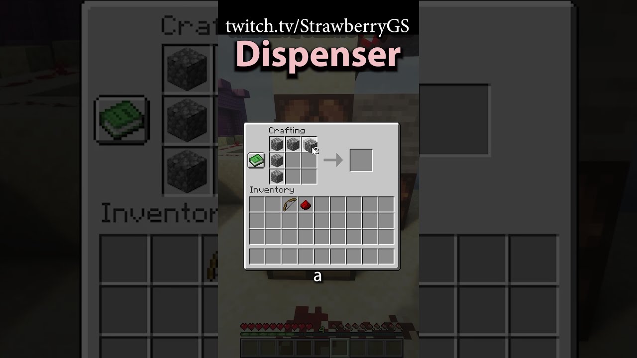 Dispenser Short Shorts by StrawberryGS Minecraft Crafting Recipe 1.21