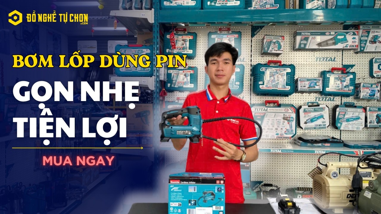 🔧 Review Thực Tế Bơm Lốp Pin 18V DBM 180Z Tại DNTC – Nhỏ Gọn, Đa Năng ...