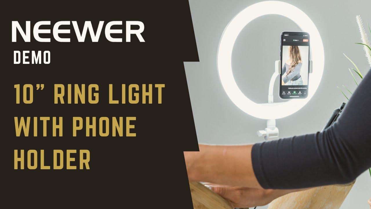 Neewer Demo | 10" LED Ring Light with Phone Holder - YouTube