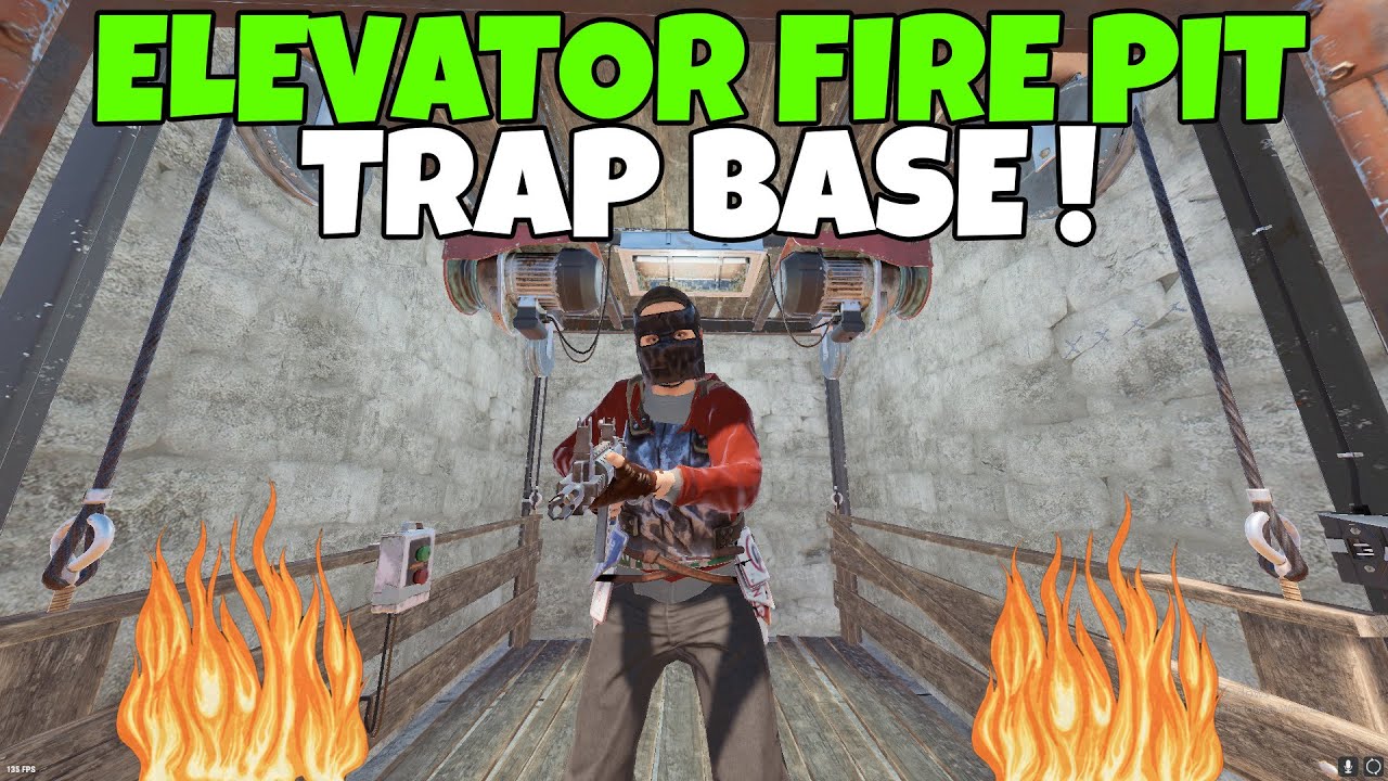 RUST | NO ESCAPE AUTOMATED ELEVATOR FIRE PIT TRAP! - YouTube