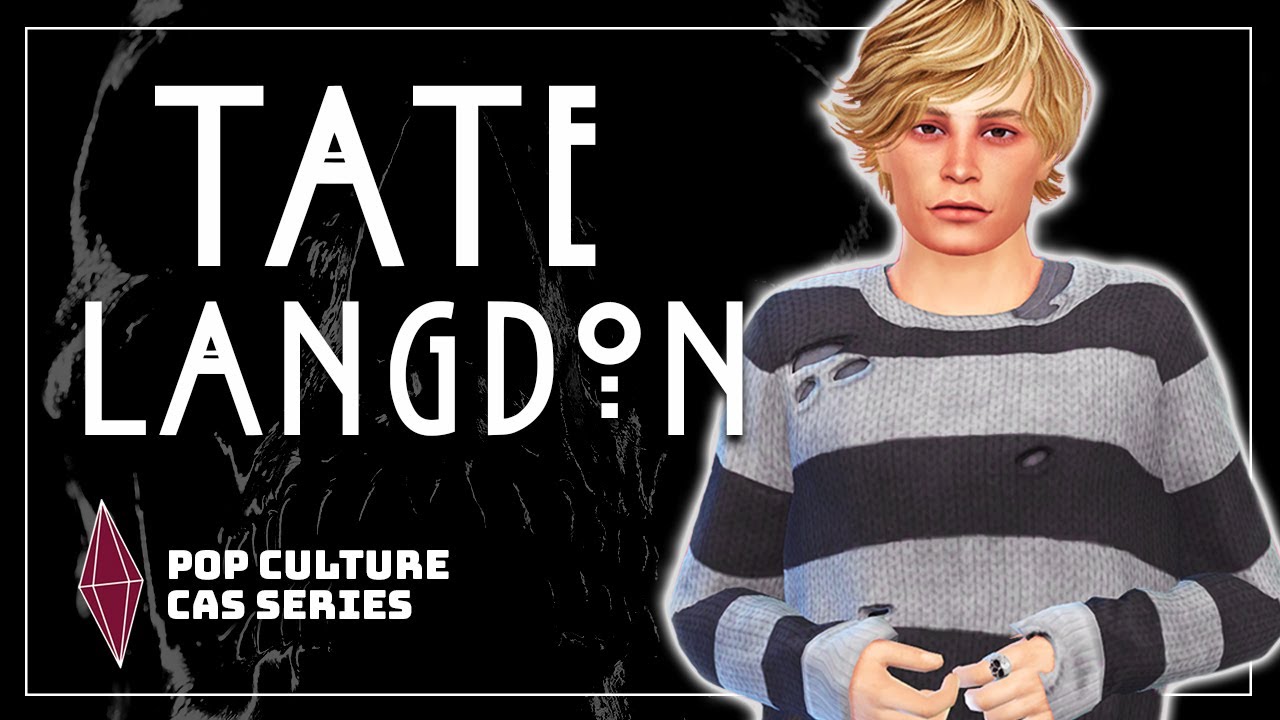 Tate Langdon in The Sims 4 + CC Links | AHS Pop Culture CAS Series ...