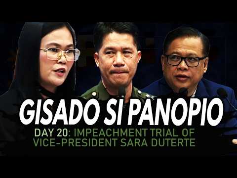 Day 20: VP Sara Duterte Impeachment Trial (Part 3) Prosecution witness Magtanggol Panopio -GISADO!