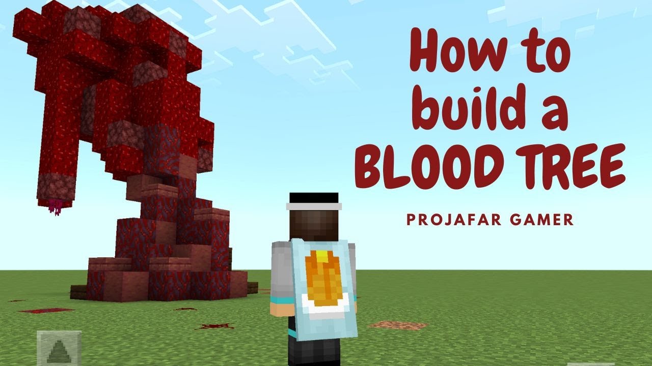 How to build a BLOOD TREE #minecraft, #ProJafarGamer, - YouTube