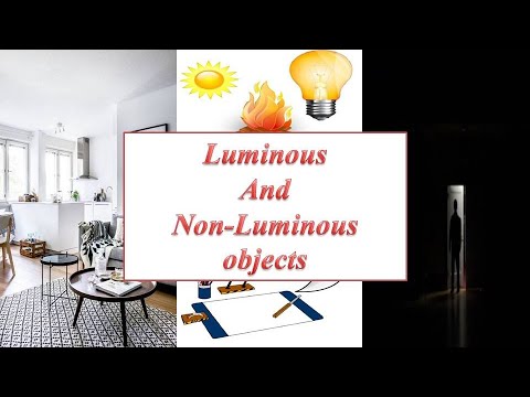 Luminous And Non Luminous Objects - YouTube