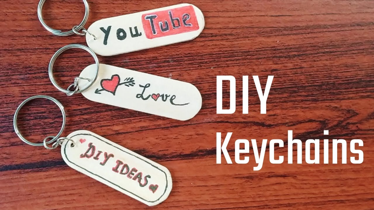 DIY IDEAS | DIY Keychains Using Popsicle Sticks | Popsicle Stick Crafts ...