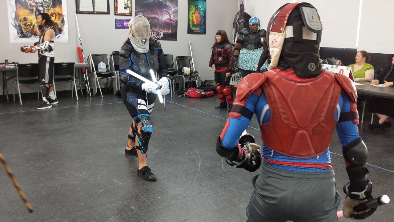 Mesa Crossguard Lightsaber vs Chris Dual Weild Lightsabers - YouTube