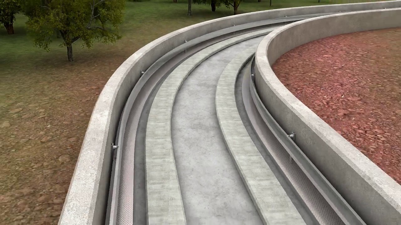 [KRRI] Guided transit system by ‘Pre-Aligned Precast Track(PAPT)’ - YouTube