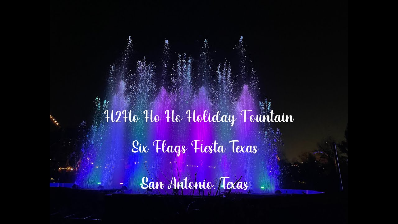 H2Ho Ho Ho Holiday Fountain Show at Holiday in the Park | Six Flags ...