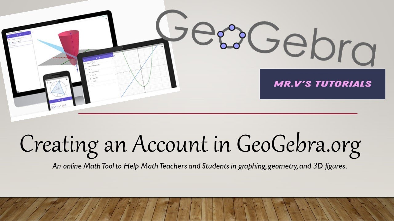 How to Create an Account in GeoGebra - YouTube