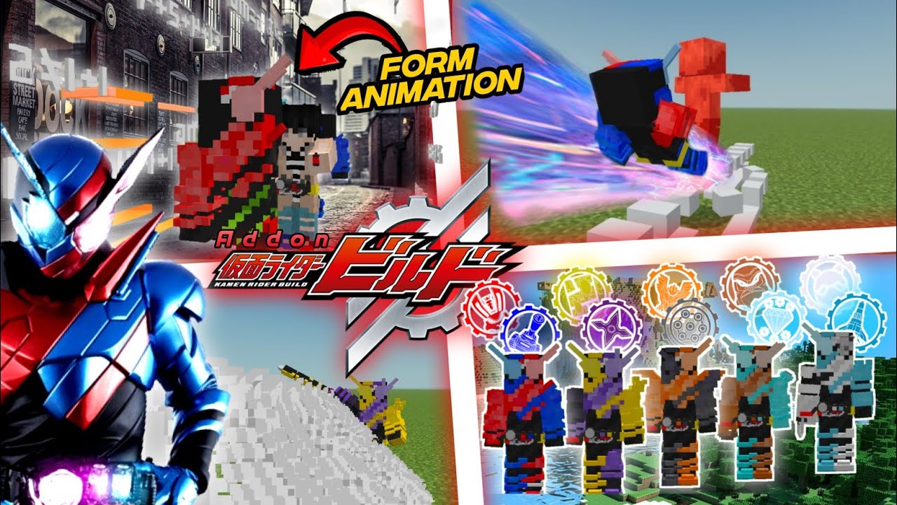 Addon Kamen Rider Build Minecraft - YouTube