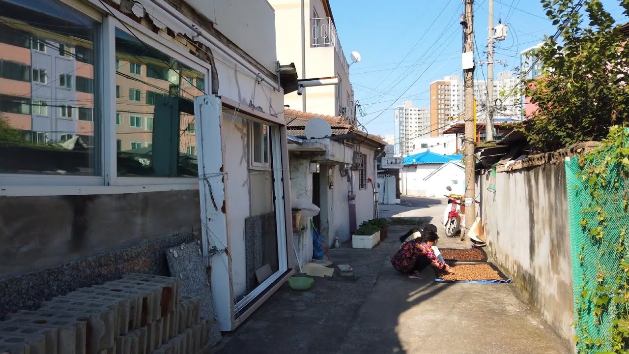 Street in Dongducheon si, Gyeonggi do, Republic of Korea in September 3 ...