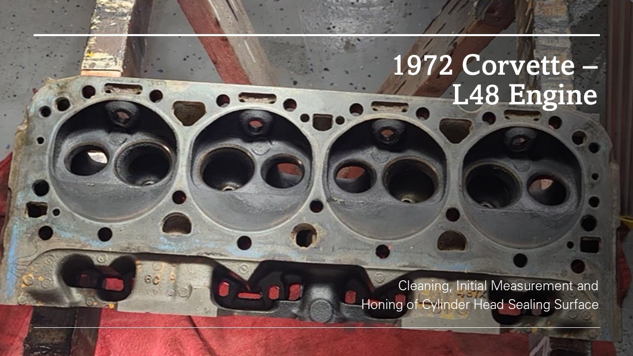 Cleaning and Initial Measurement & Honing of L48 Cylinder Heads - YouTube