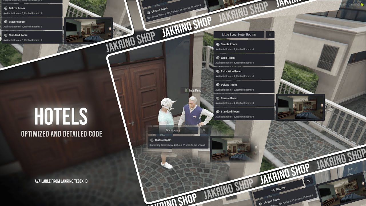 Fivem Motel Script | Jakrino Hotels - YouTube