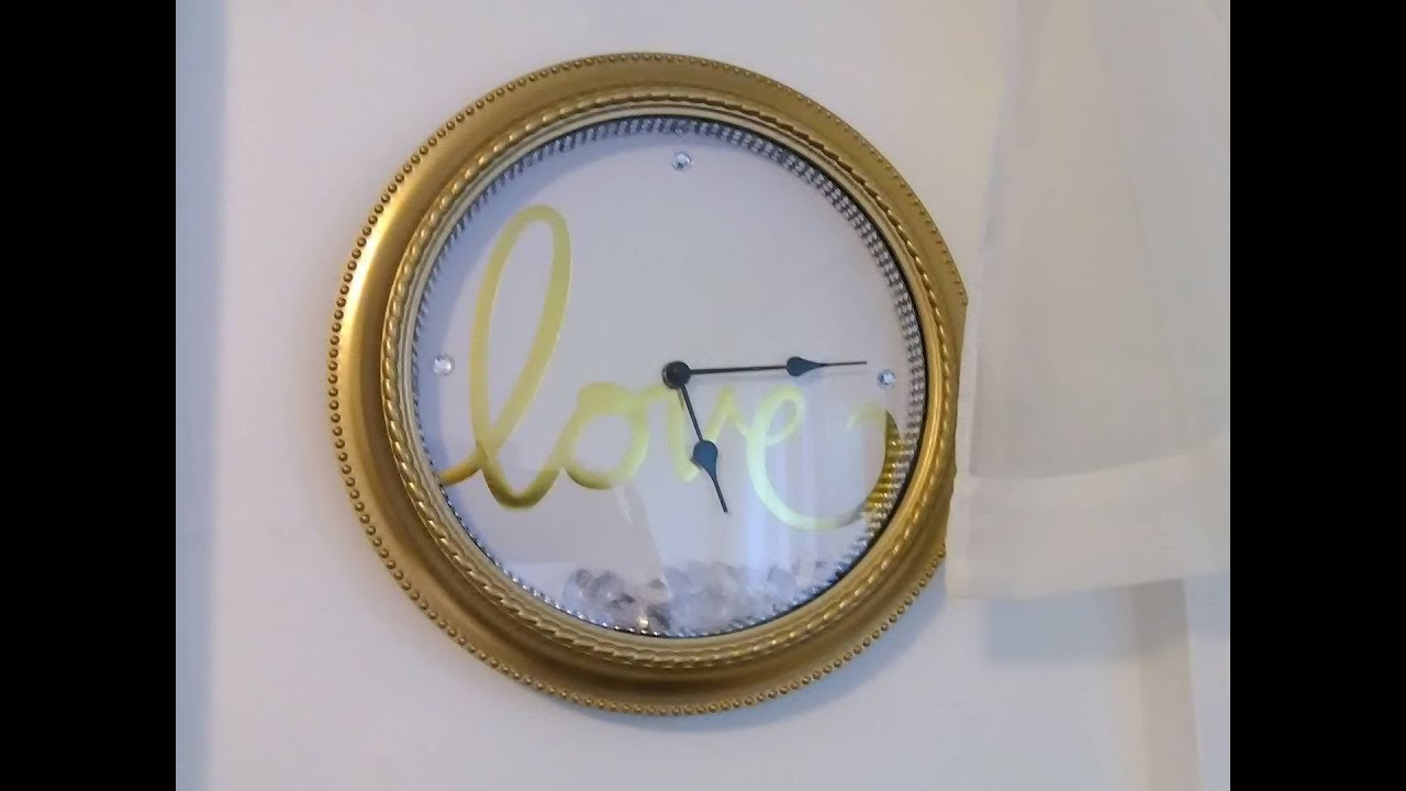 Diy Room Decor/ How to / Revamp / Wall Clock /Transformation - YouTube