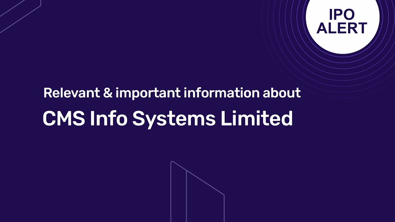 CMS Info Systems Limited: All you need to know about it - YouTube