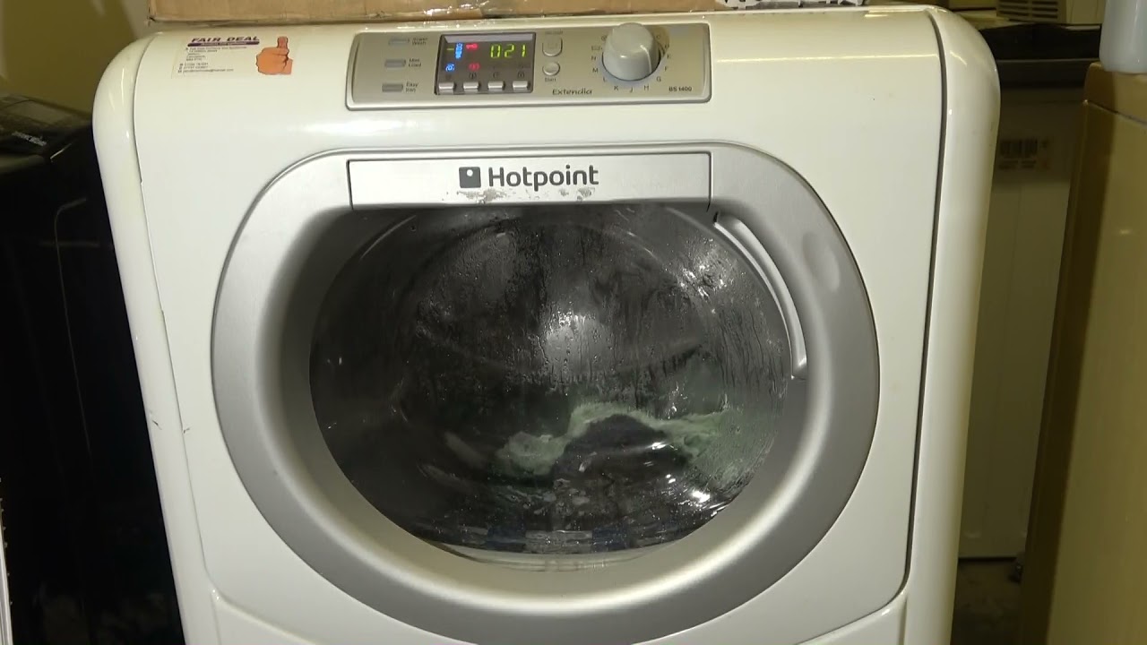 30 Minute wash Daily wash program G - Hotpoint Extendia BS1400 - YouTube