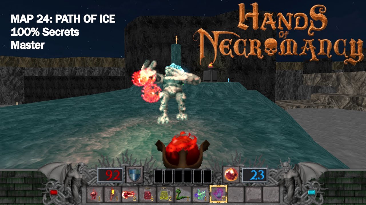 Hands Of Necromancy - Map 24: Path Of Ice (Master, 100% Secrets) - YouTube